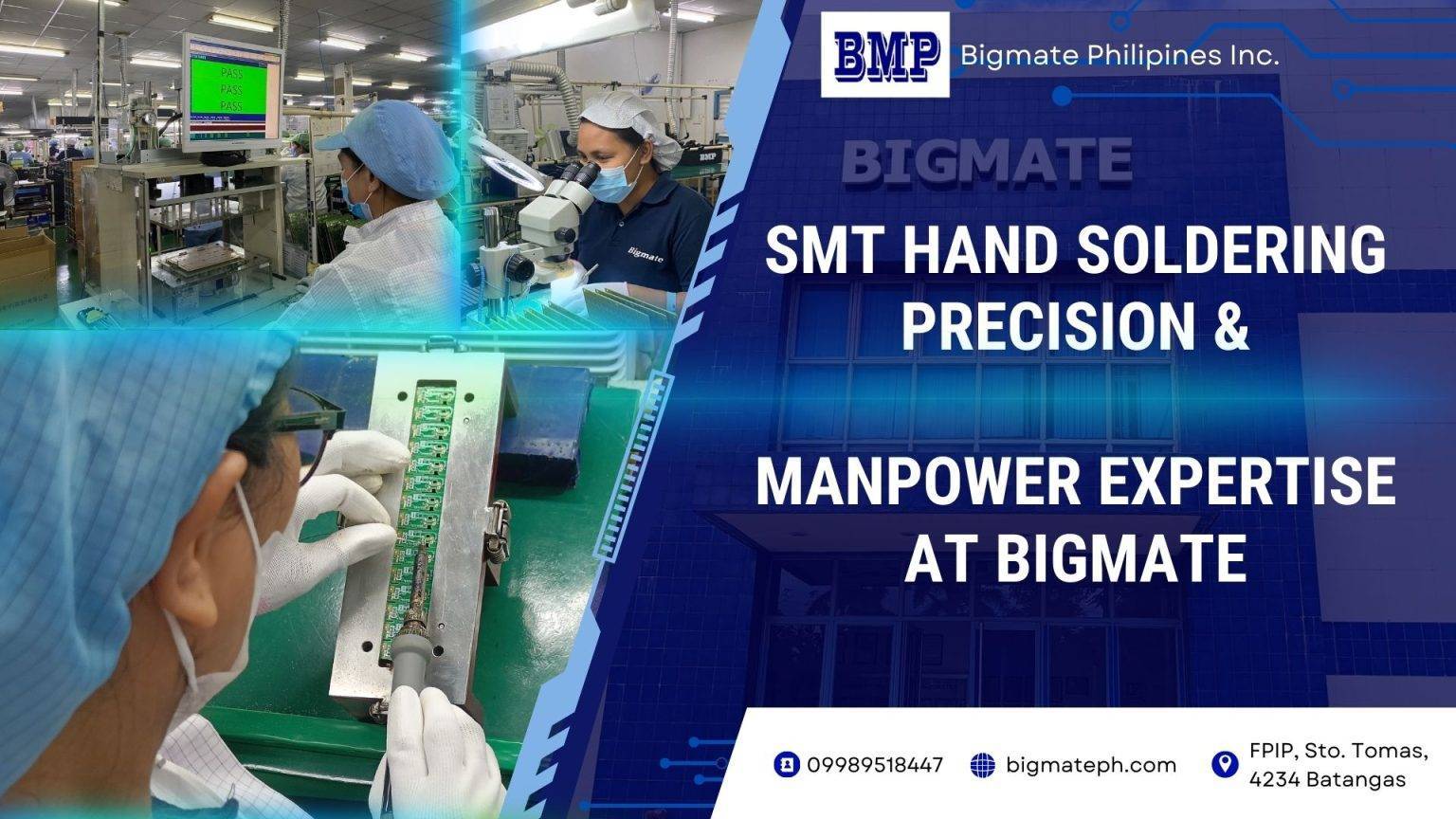 SMT Hand Soldering Precision & Manpower Expertise at Bigmate